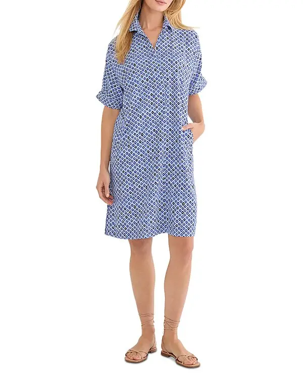 NIC+ZOE Mosaic Devon Dress - Blue Multi