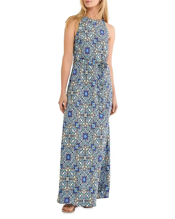 NIC+ZOE Filagree Tile Becca Dress - Blue Multi