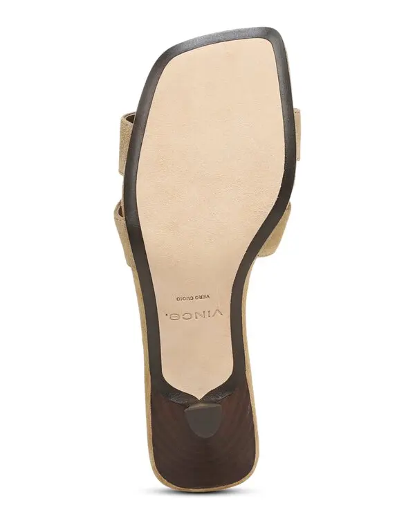 Vince Piper Kitten Heel Slides