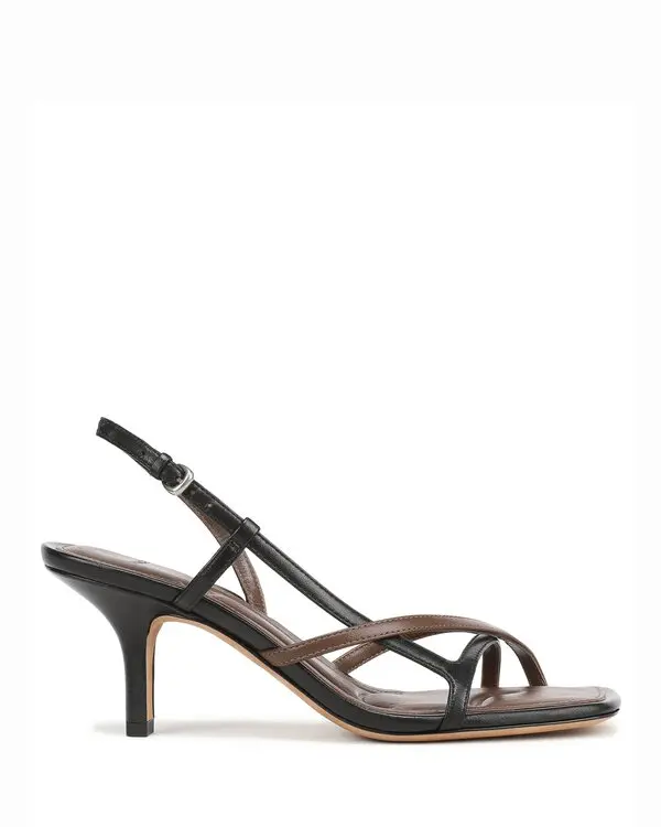 Vince Lilian Slingback Sandals - Black/cedar Brown