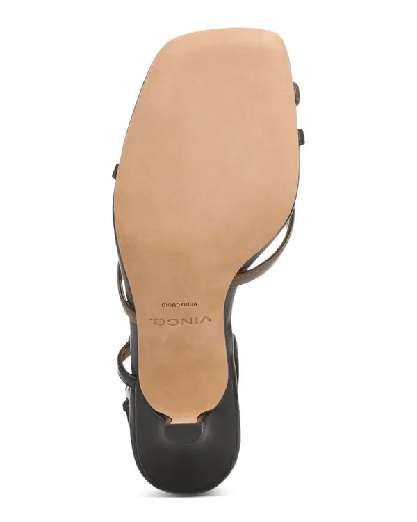 Vince Lilian Slingback Sandals - Black/cedar Brown