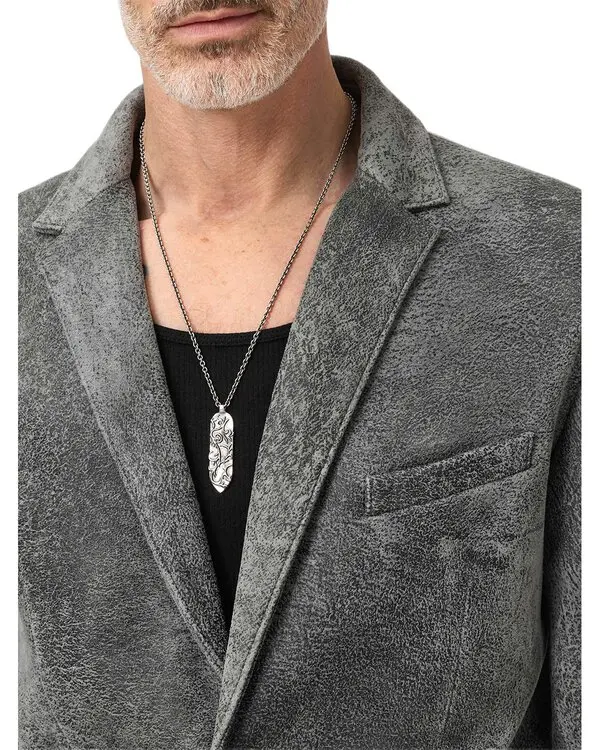 John Varvatos Winston Two Button Leather Jacket