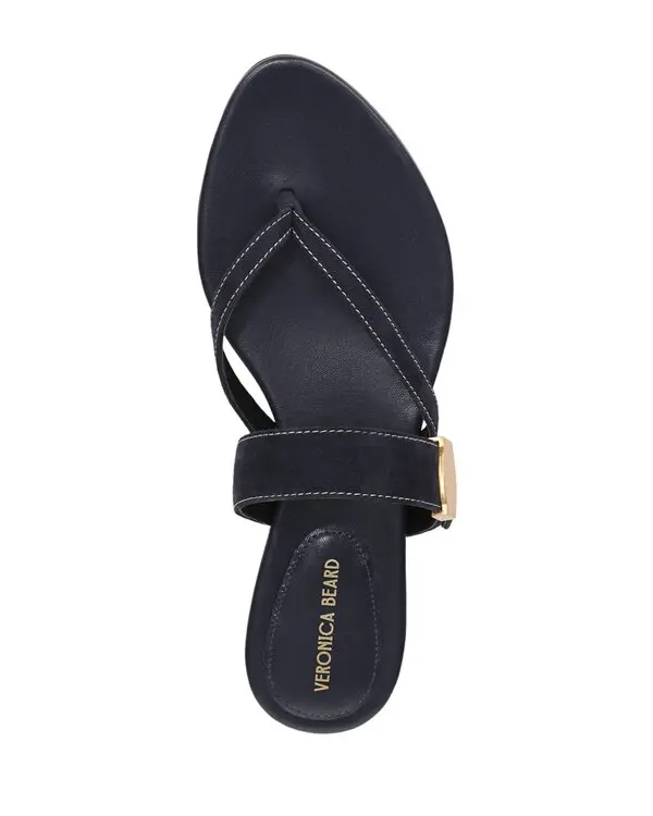 Veronica Beard Salva Dash Flat Sandals - Navy