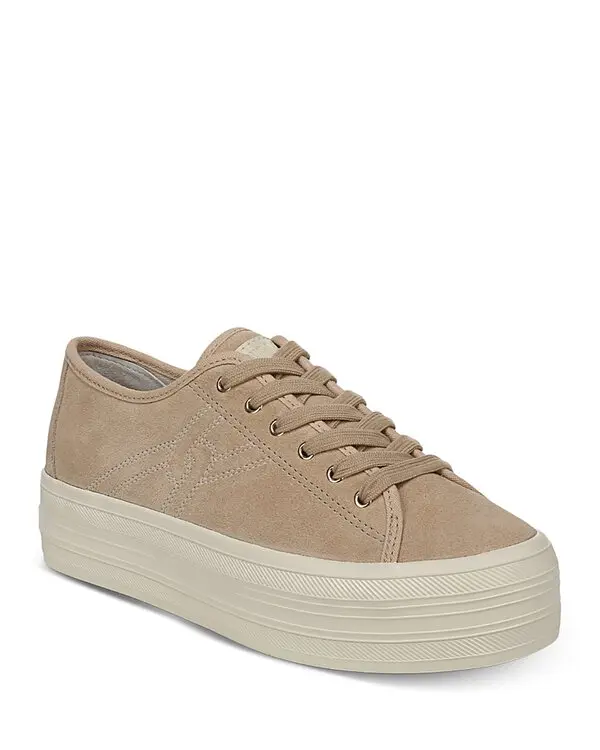 Veronica Beard Truett Platform Sneakers - Sand