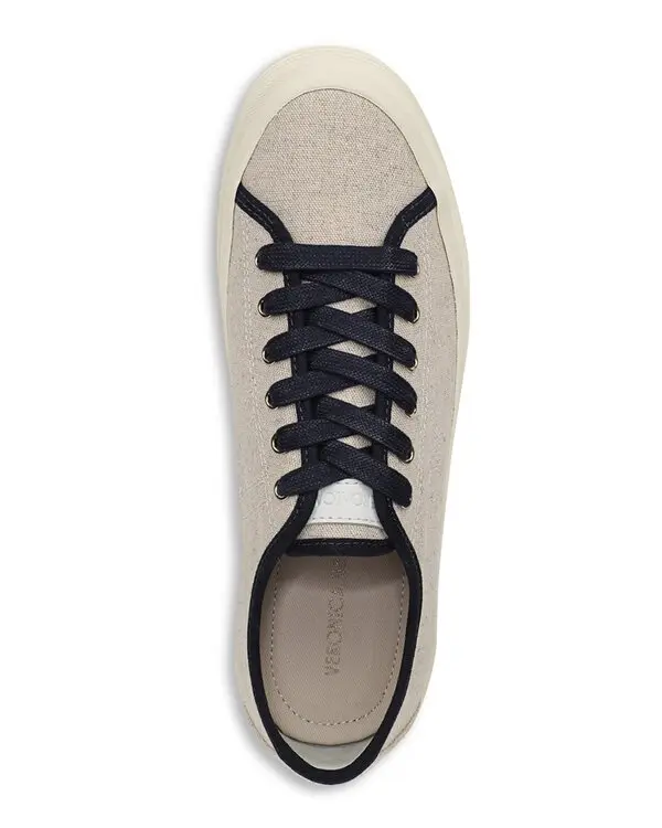 Veronica Beard Truett Platform Sneakers - Sand/navy