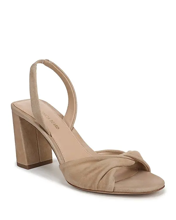 Veronica Beard Tullia Block Heel Sandals - Sand