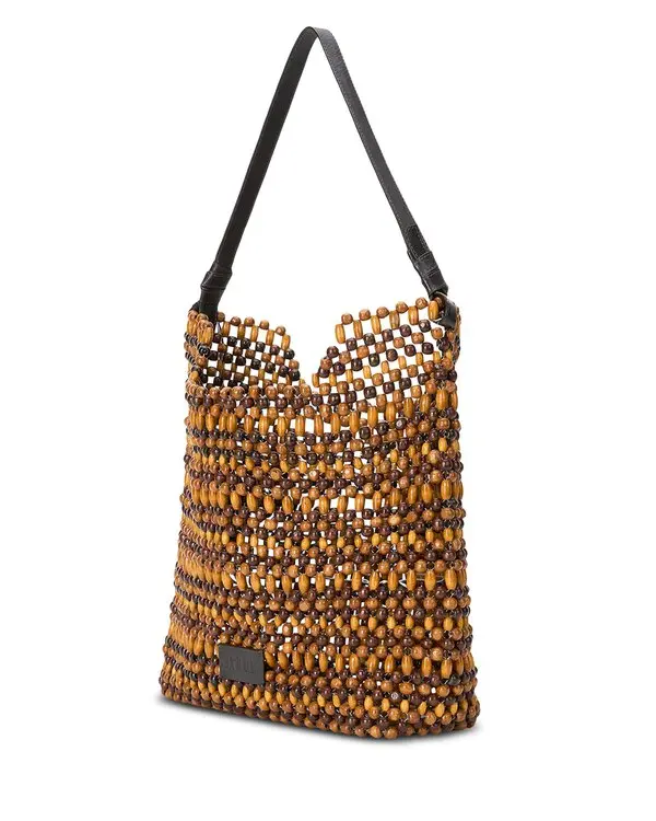 Staud Drift Wood Bead Shoulder Bag