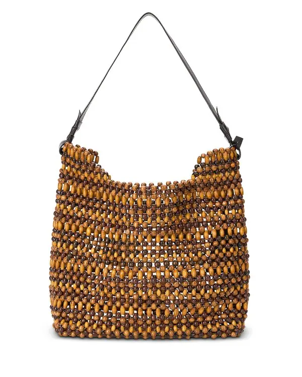 Staud Drift Wood Bead Shoulder Bag