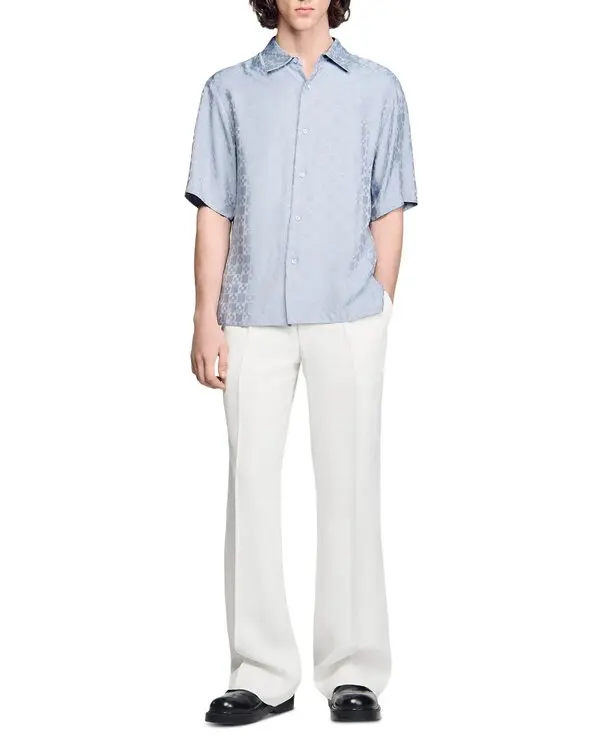 Sandro Jacquard Cross Shirt - Misc