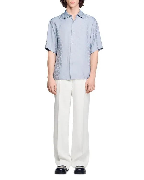 Sandro Jacquard Cross Shirt - Misc