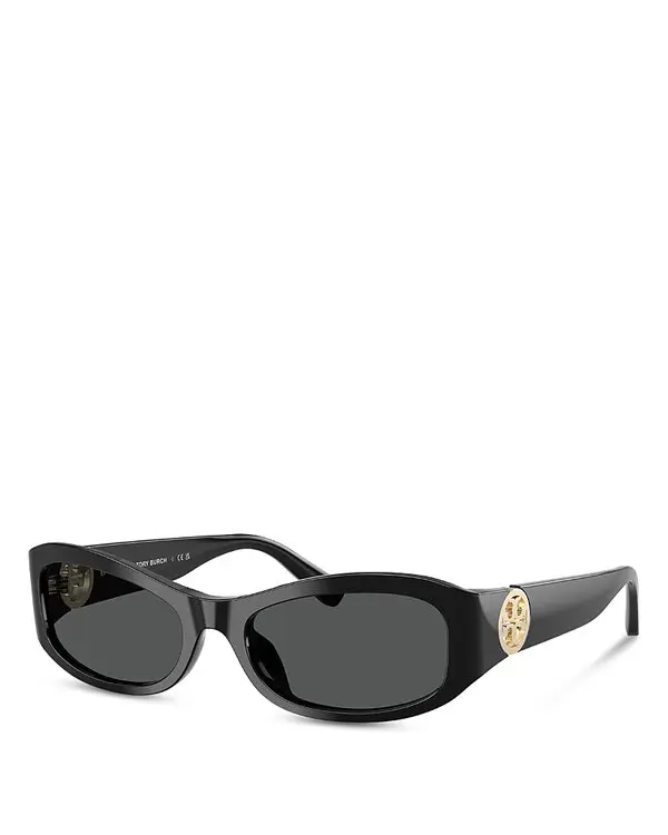 Tory Burch Rectangular Sunglasses, 55mm