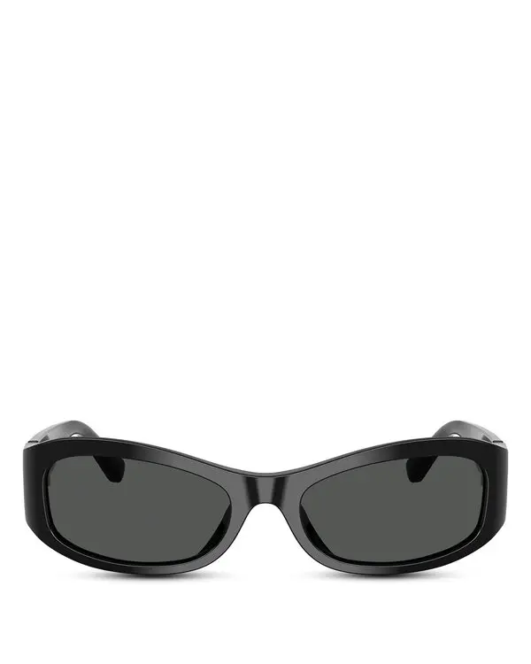 Tory Burch Rectangular Sunglasses, 55mm - Black