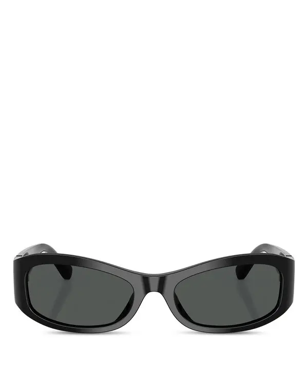 Tory Burch Rectangular Sunglasses, 55mm - Black