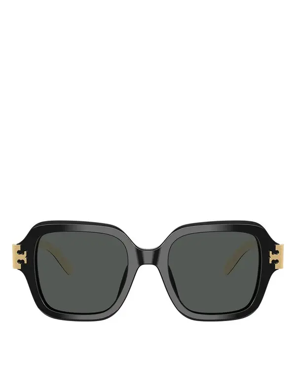 Tory Burch Square Sunglasses, 51mm - Black