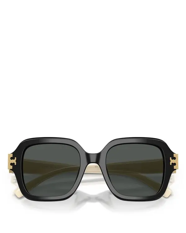 Tory Burch Square Sunglasses, 51mm - Black