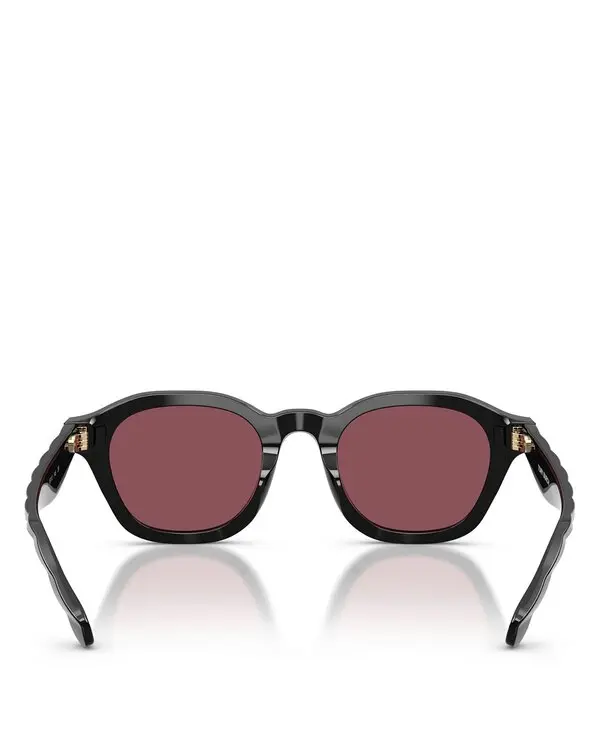 Tory Burch Round Frame Sunglasses - Black