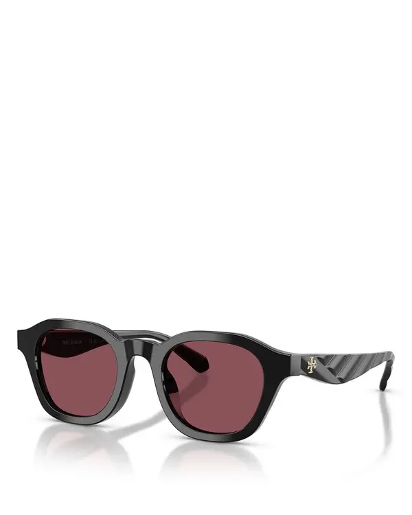 Tory Burch Round Frame Sunglasses - Black