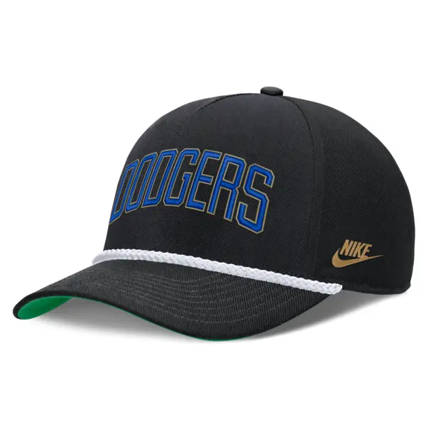Nike Brooklyn Dodgers Rise Mlb Adjustable Hat - Black