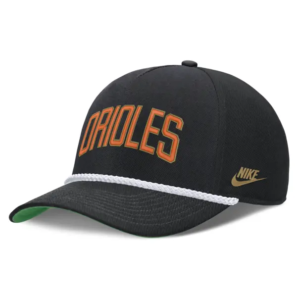 Nike Baltimore Orioles Rise Mlb Adjustable Hat - Black