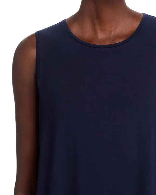 Eileen Fisher Stretch Jersey Knit Oval Dress - Ink