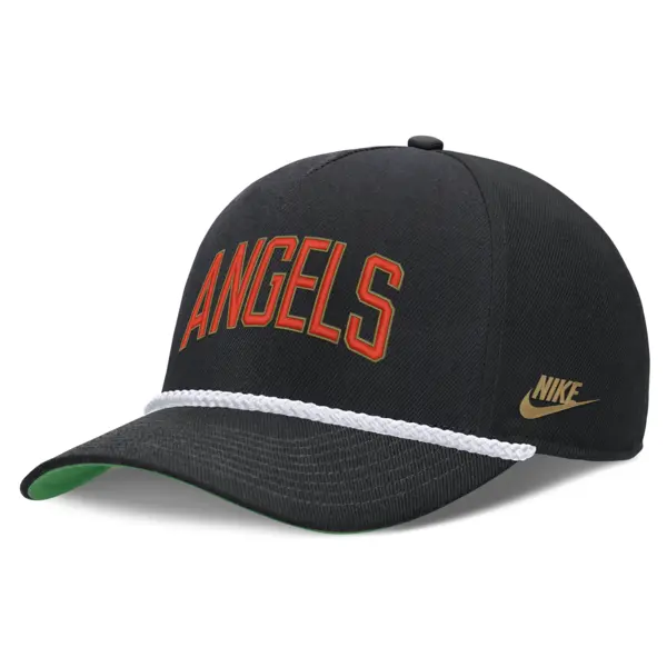 Nike California Angels Mlb Adjustable Hat - Black