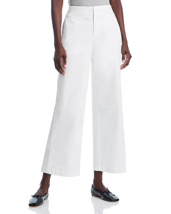 Eileen Fisher Full Length Wide Pants - White