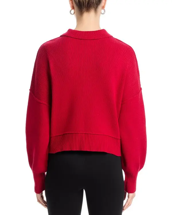 Aqua Long Sleeve Drop Shoulder Sweater