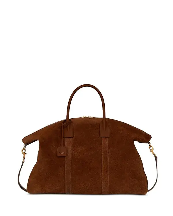 Saint Laurent Bowling Tote - Tan Brown