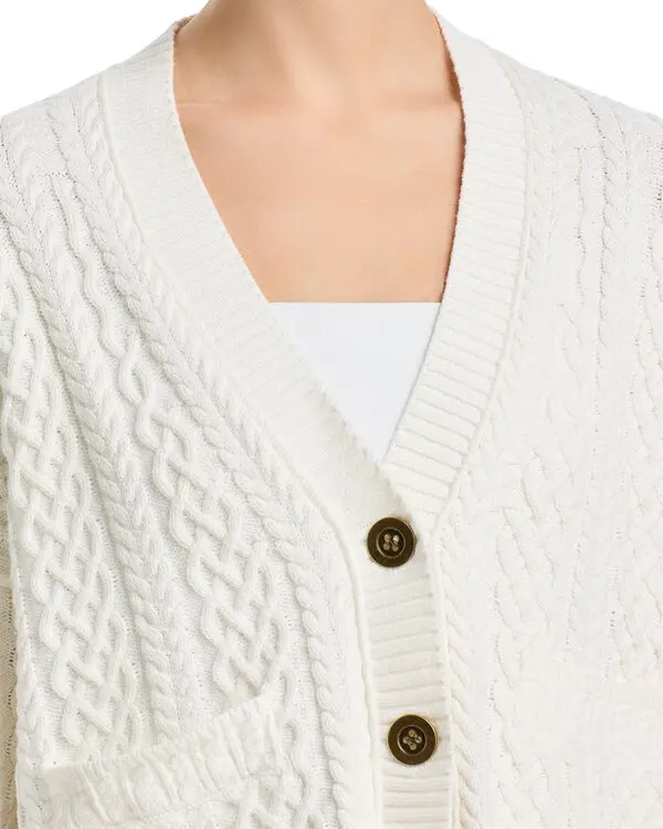 Aqua Cable Knit Cardigan