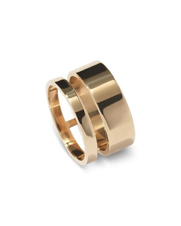 REPOSSI 18k Berbere Polished Double Ring