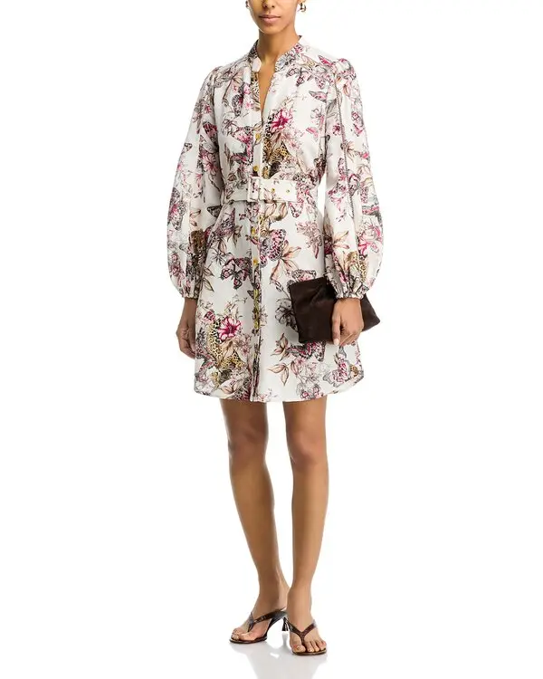 L'Agence Kiersten Floral Print Dress