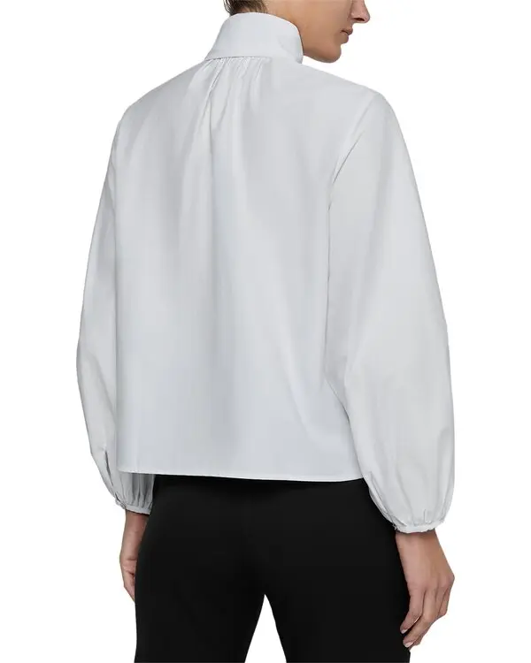 L'Agence Deon Tie Neck Blouse - White