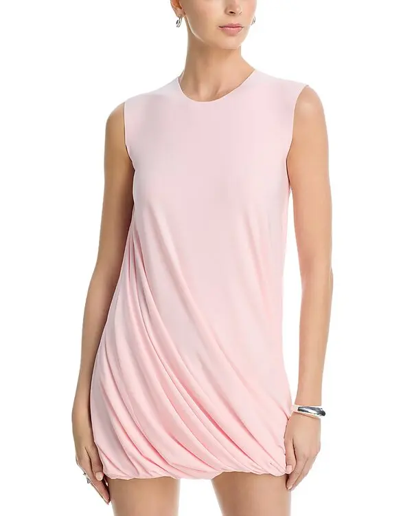 Norma Kamali Sleeveless Twist Mini Dress - Ballet Pink