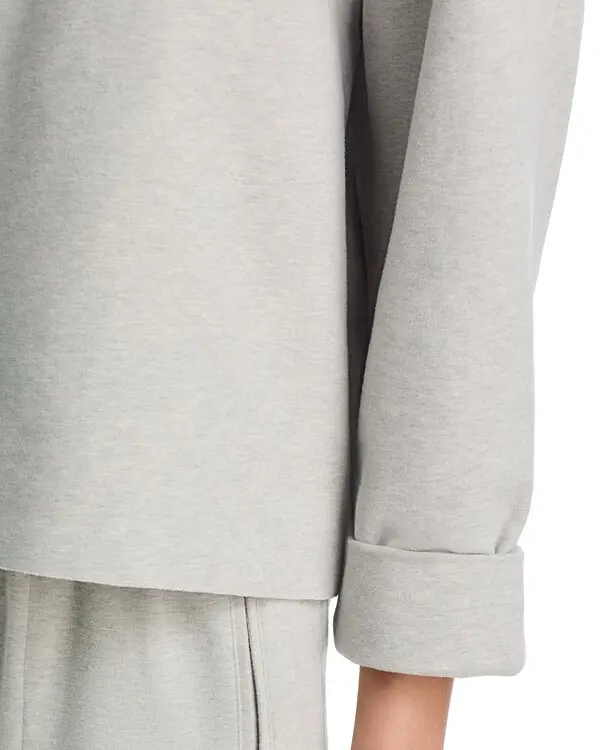 Norma Kamali Bomber 1980s Sweatshirt - Light Heather Grey