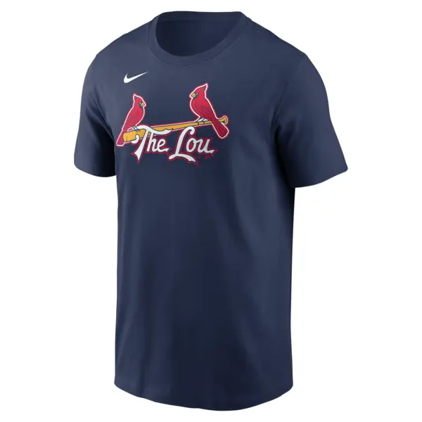 Nike St. Louis Cardinals City Connect Large Logo Mlb T-shirt - Blue