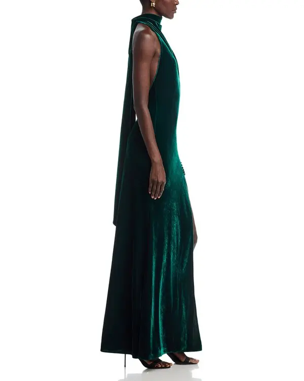 new look green floral midi dress Glassworks London Green And Ivory Tiny Floral Print Midi Dress