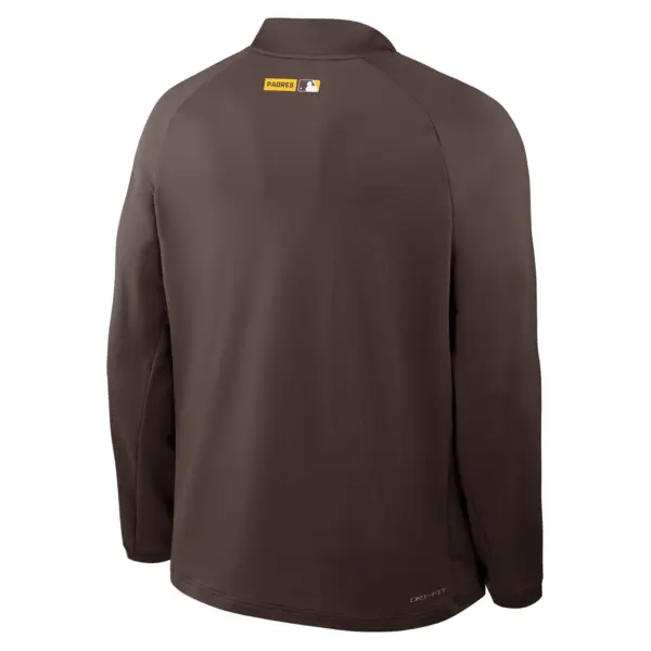 Nike San Diego Padres Authentic Collection Half-zip Top - Brown