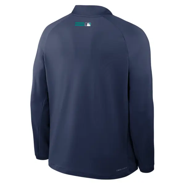 Nike Seattle Mariners Authentic Collection Dri-fit Mlb 1/2-zip Long-sleeve Top - Blue