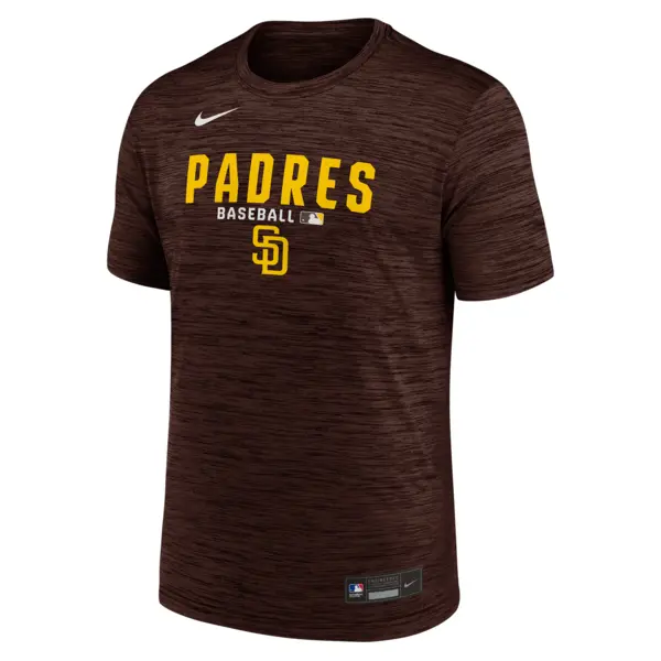 Nike San Diego Padres Authentic Collection Dri-fit Mlb T-shirt - Brown
