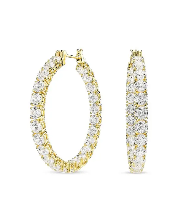 SWAROVSKI Matrix Hoop Earrings - Gold