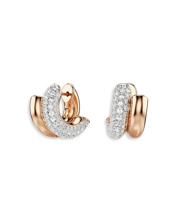 SWAROVSKI Dextera Hoop Earrings - Rose