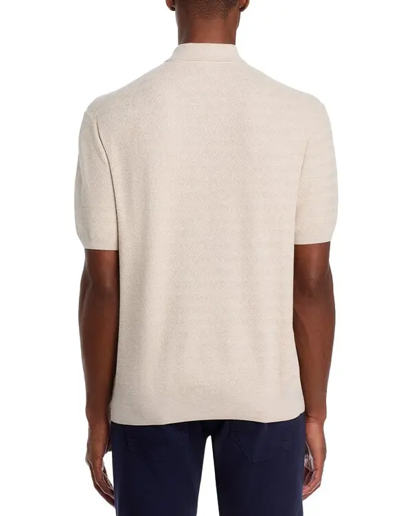 Bloomingdale'S Chevron Quarter-zip Sweater Polo