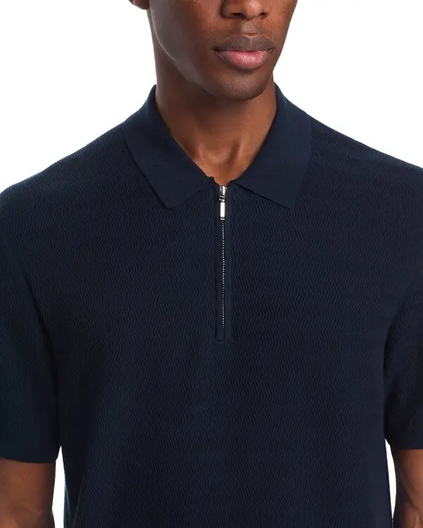 Bloomingdale'S Chevron Quarter-zip Sweater Polo