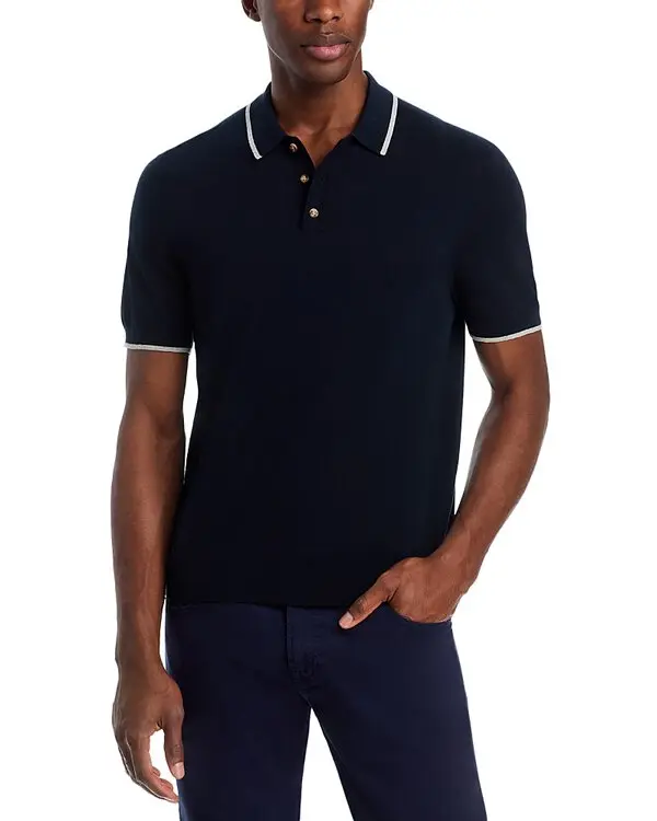 Bloomingdale'S Tipped Sweater Polo - True Navy