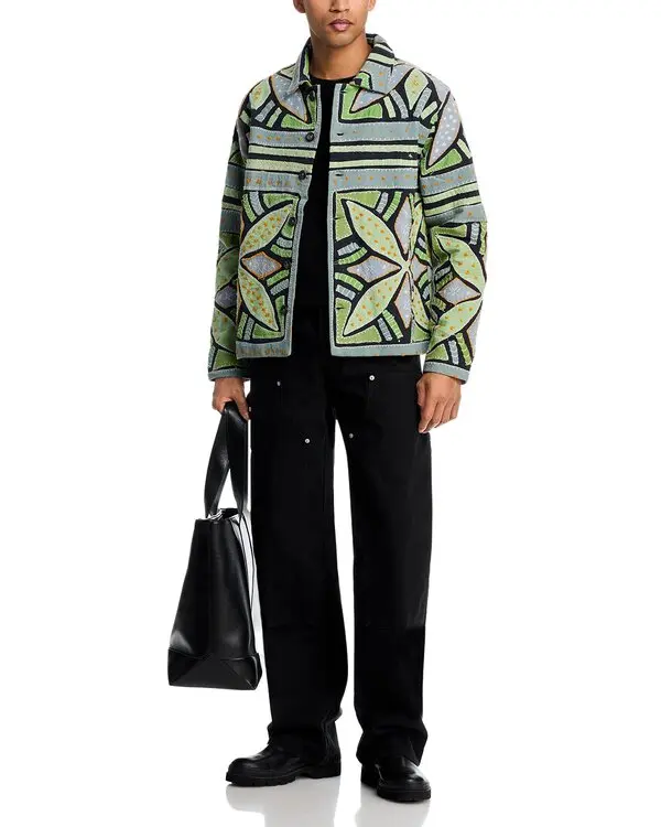 KARTIK RESEARCH Godhadi Printed Quilted Jacket