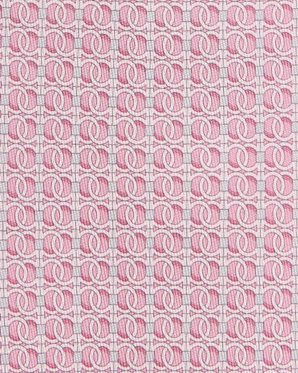 FERRAGAMO Gancini Link Neck Tie - F. Rosa