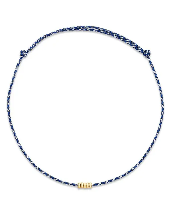 Zoe Chicco 14k Yellow Paracord Rondelle Slider Necklace - Gold