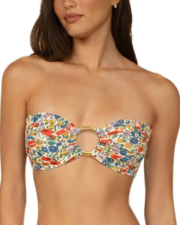 MONTCE Florencia Tori Ties Bandeau Bikini Top - Florencia Floral
