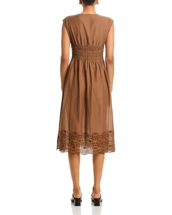 Rails Roxanne Embroidered Hem Dress - Espresso