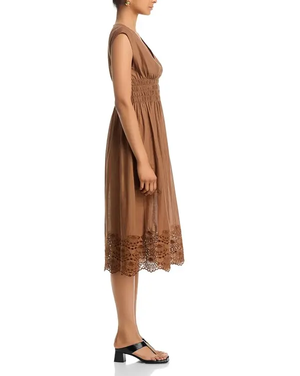 Rails Roxanne Embroidered Hem Dress - Espresso